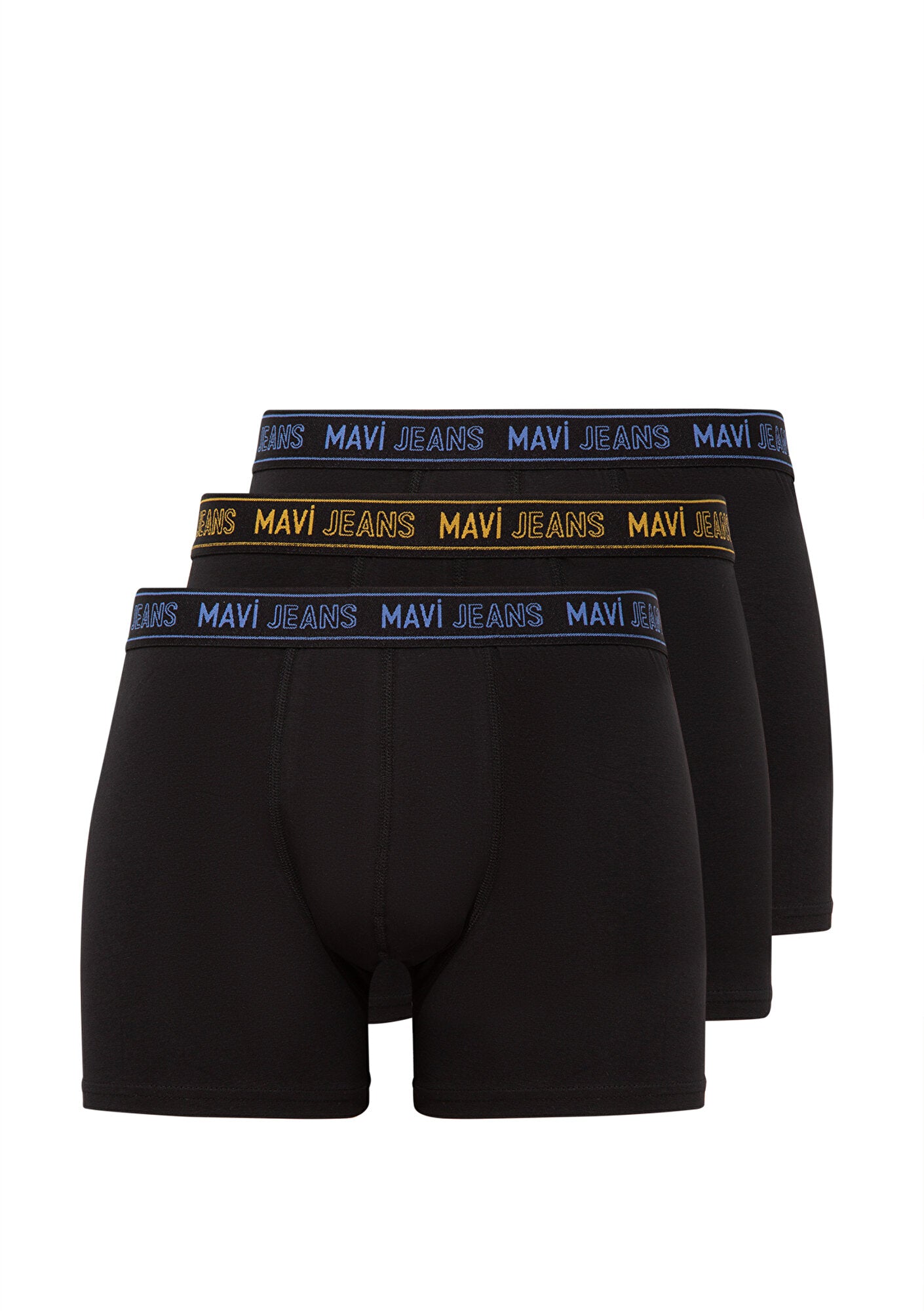Triple Pack Black Basic Boxers Set Mavi